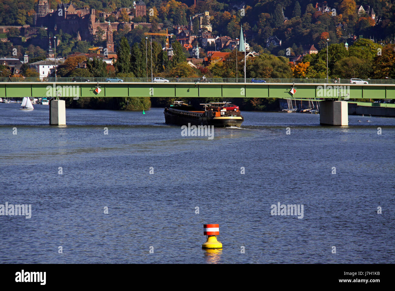 bridge inland navigation boat barge traffic transportation navigation ...