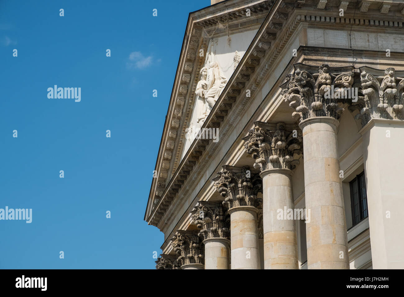 Berlin, Germany - may 23, 2017: Historic facade detail of the pillars ...