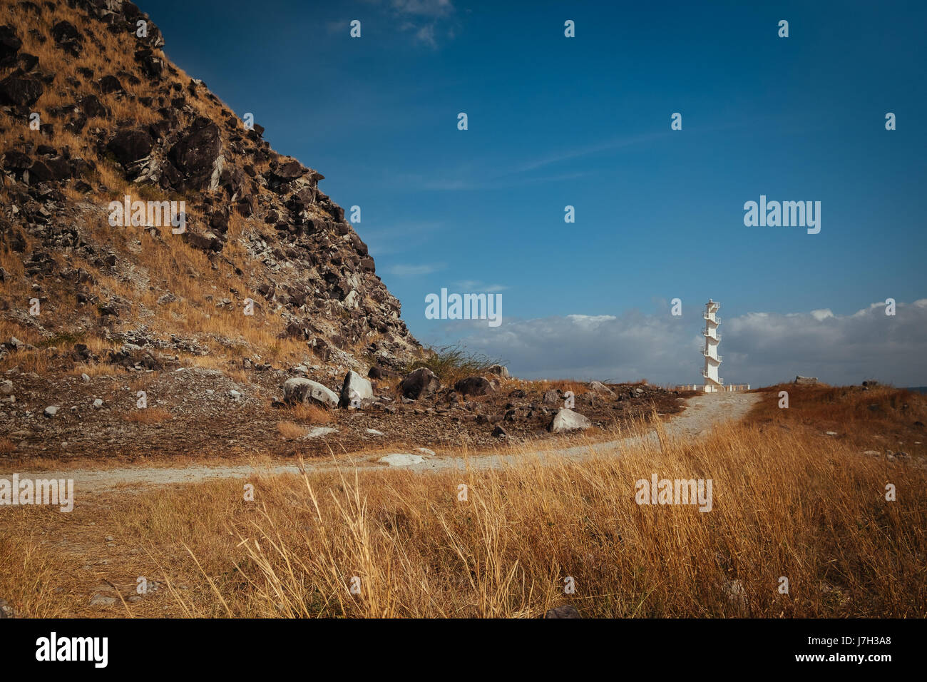 Lighthouse at Sisiman Bay Stock Photo - Alamy