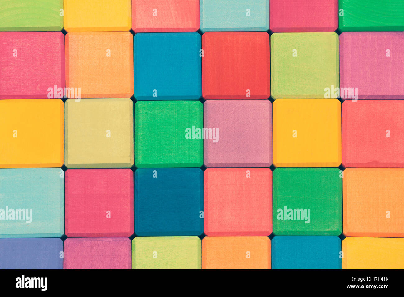 Wooden bricks texture Stock Photo - Alamy