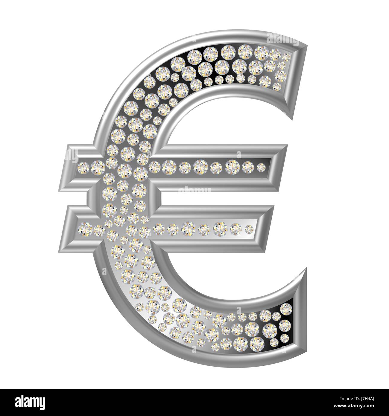 diamond euro mark Stock Photo - Alamy