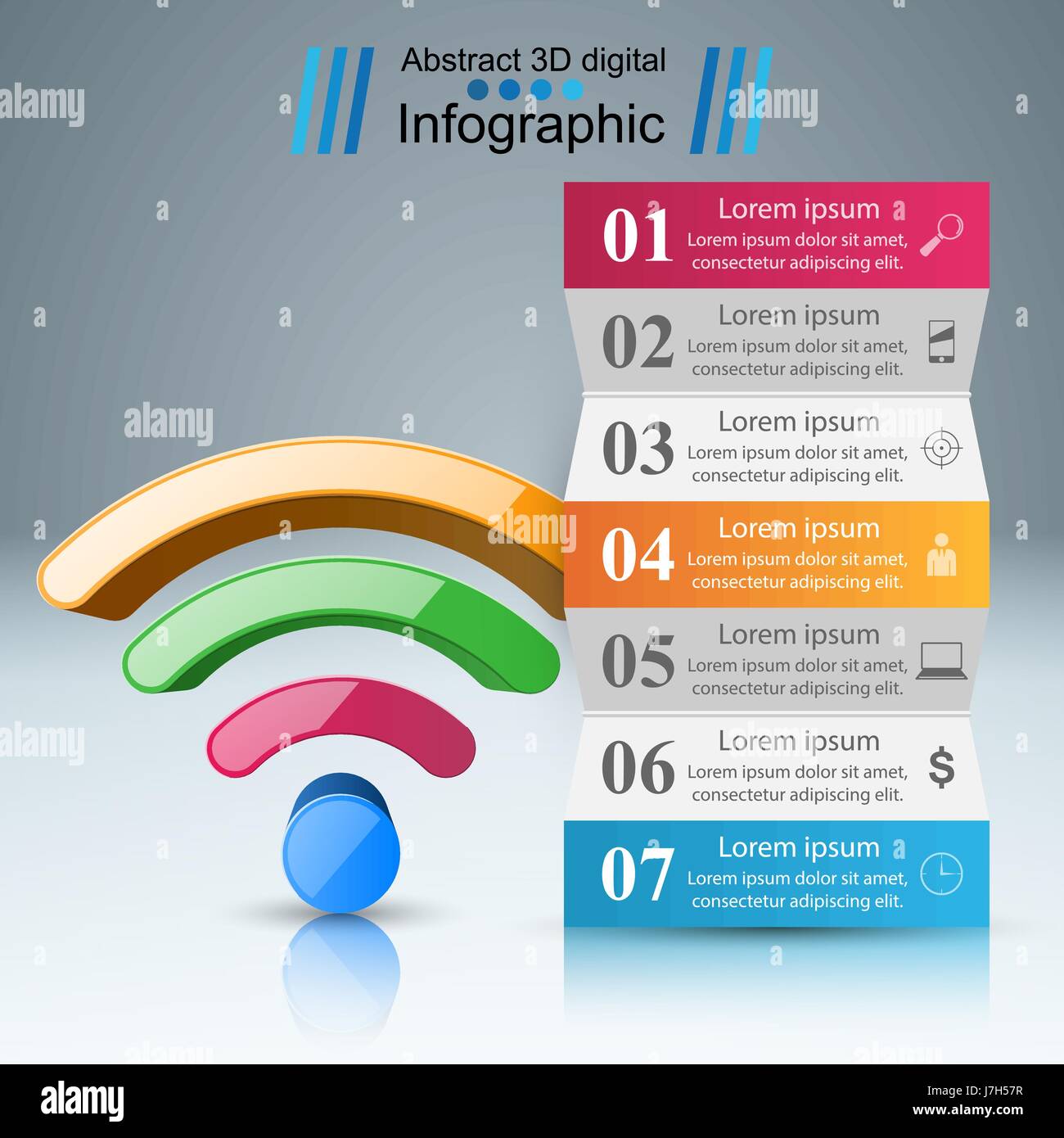 Business infographics. Wi-fi icon Stock Vector Image & Art - Alamy