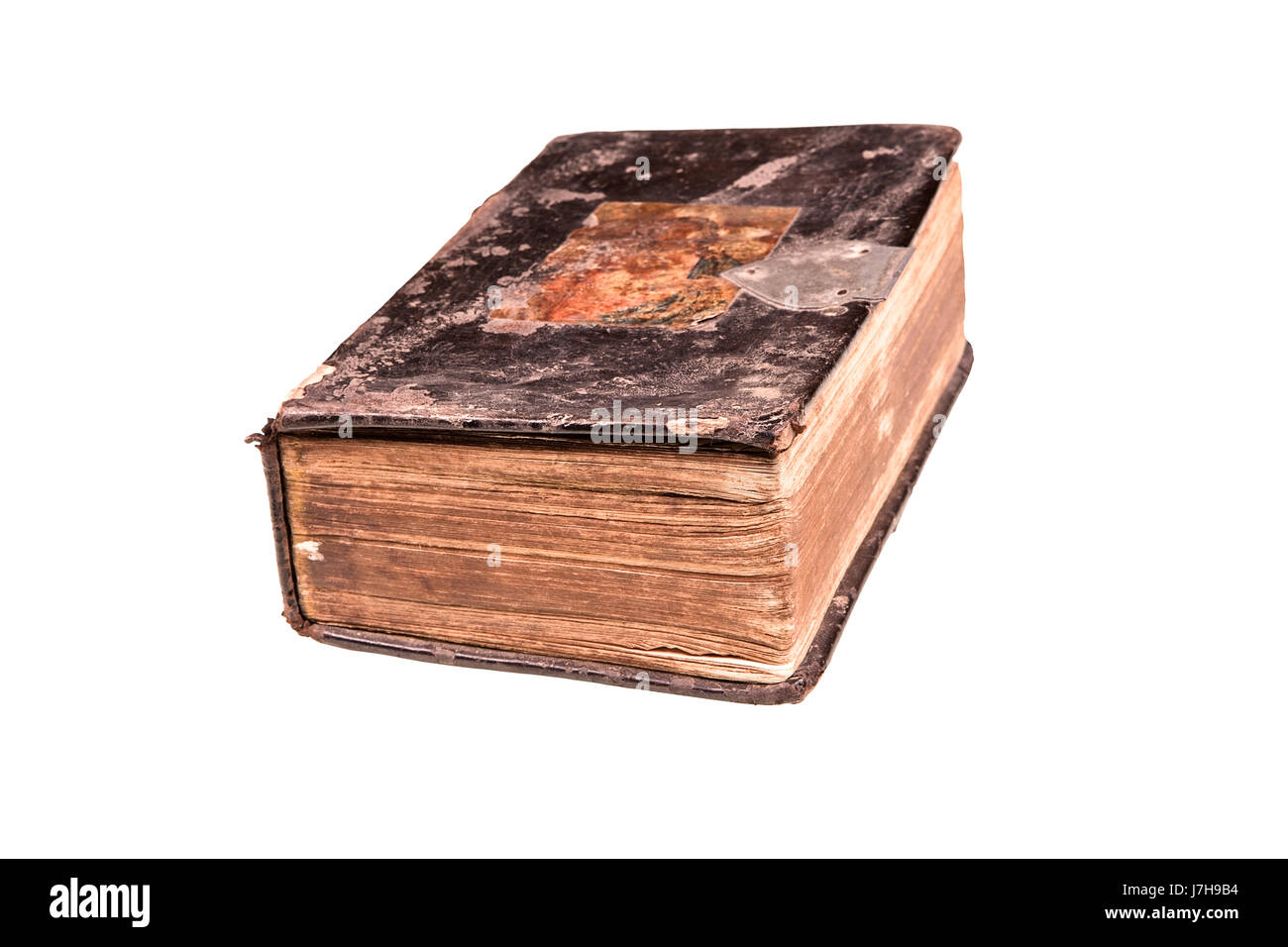 education antique bible dirty retro old book object education isolated ...