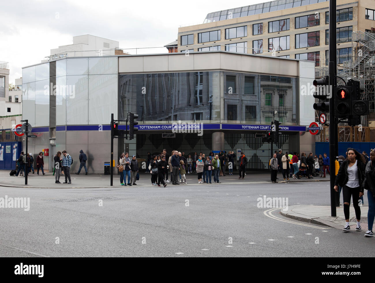 Tottenham Court Road Station Intersection - London UK Stock Photo - Alamy