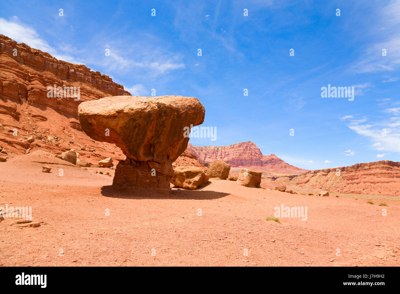 desert wasteland formation rock balance erosion arizona design shaping ...