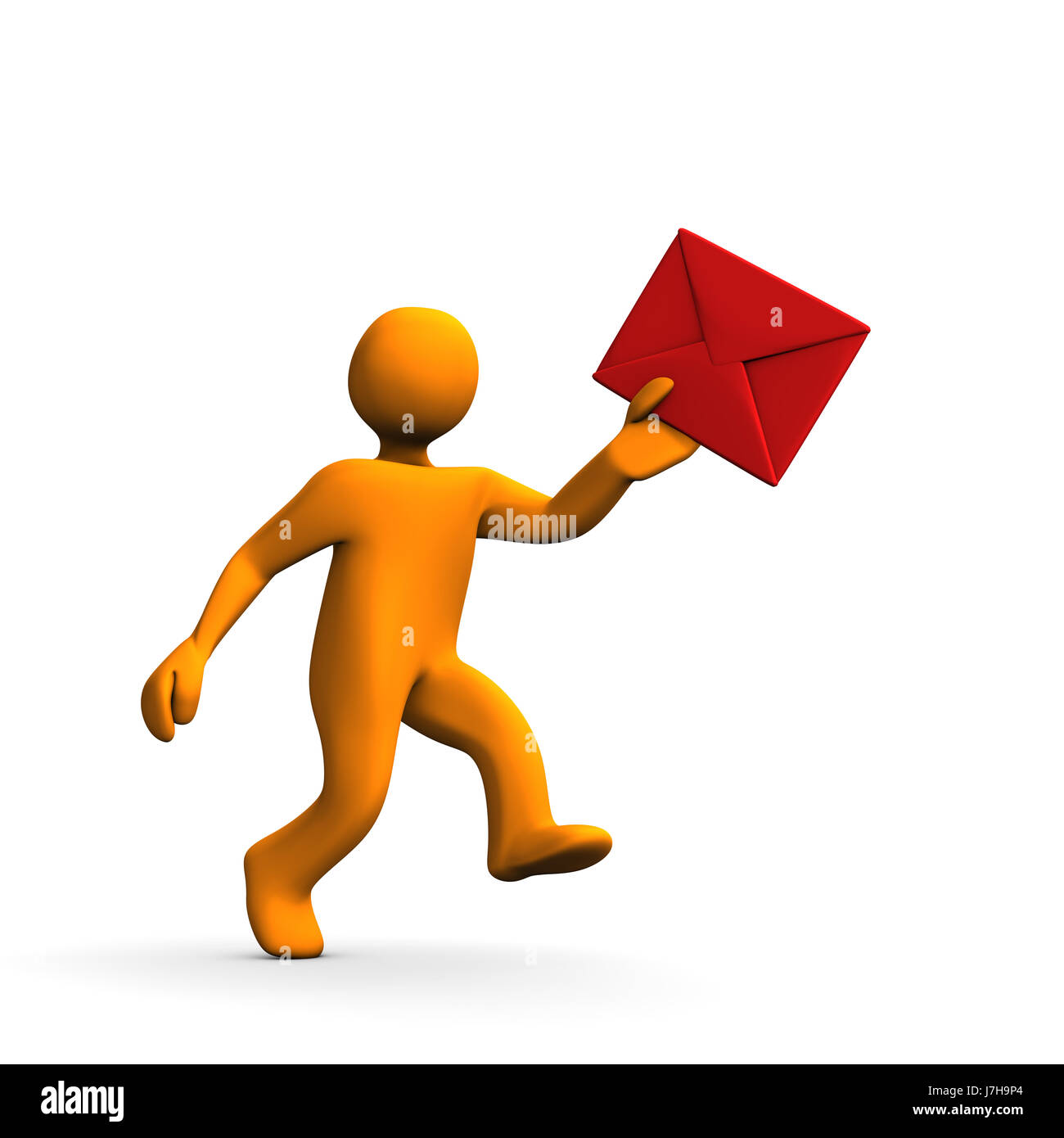 Postman cartoon Cut Out Stock Images & Pictures - Alamy