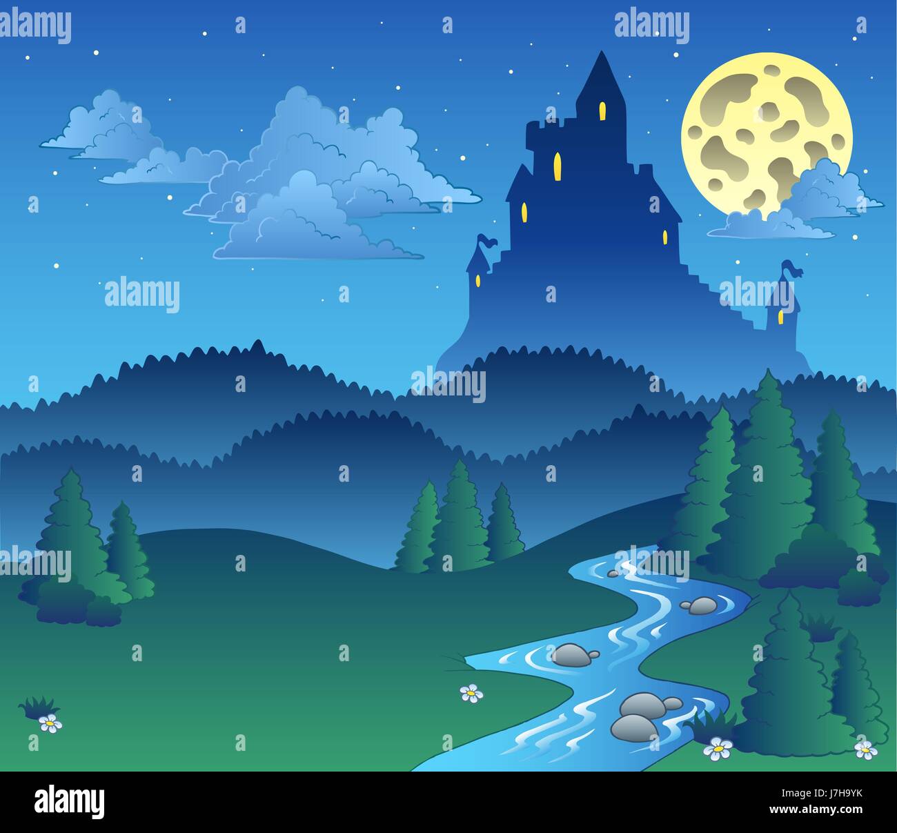 fantasy sight view outlook perspective vista panorama lookout landscape ...