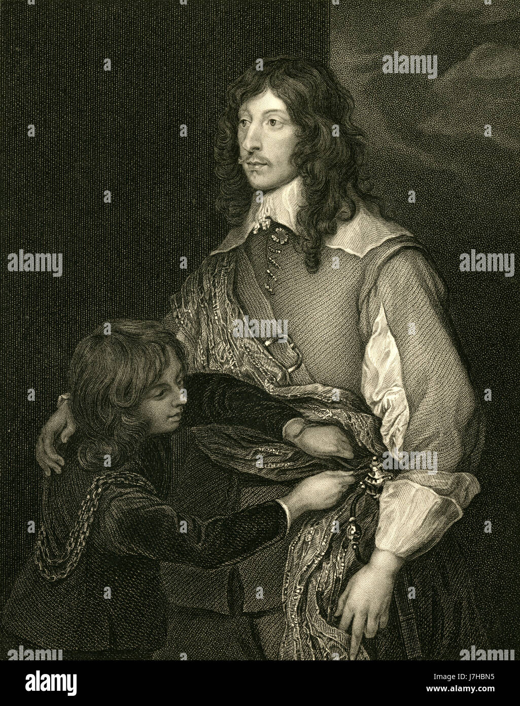 Antique 1836 engraving, Lord Goring. George Goring, Lord Goring (1608 ...