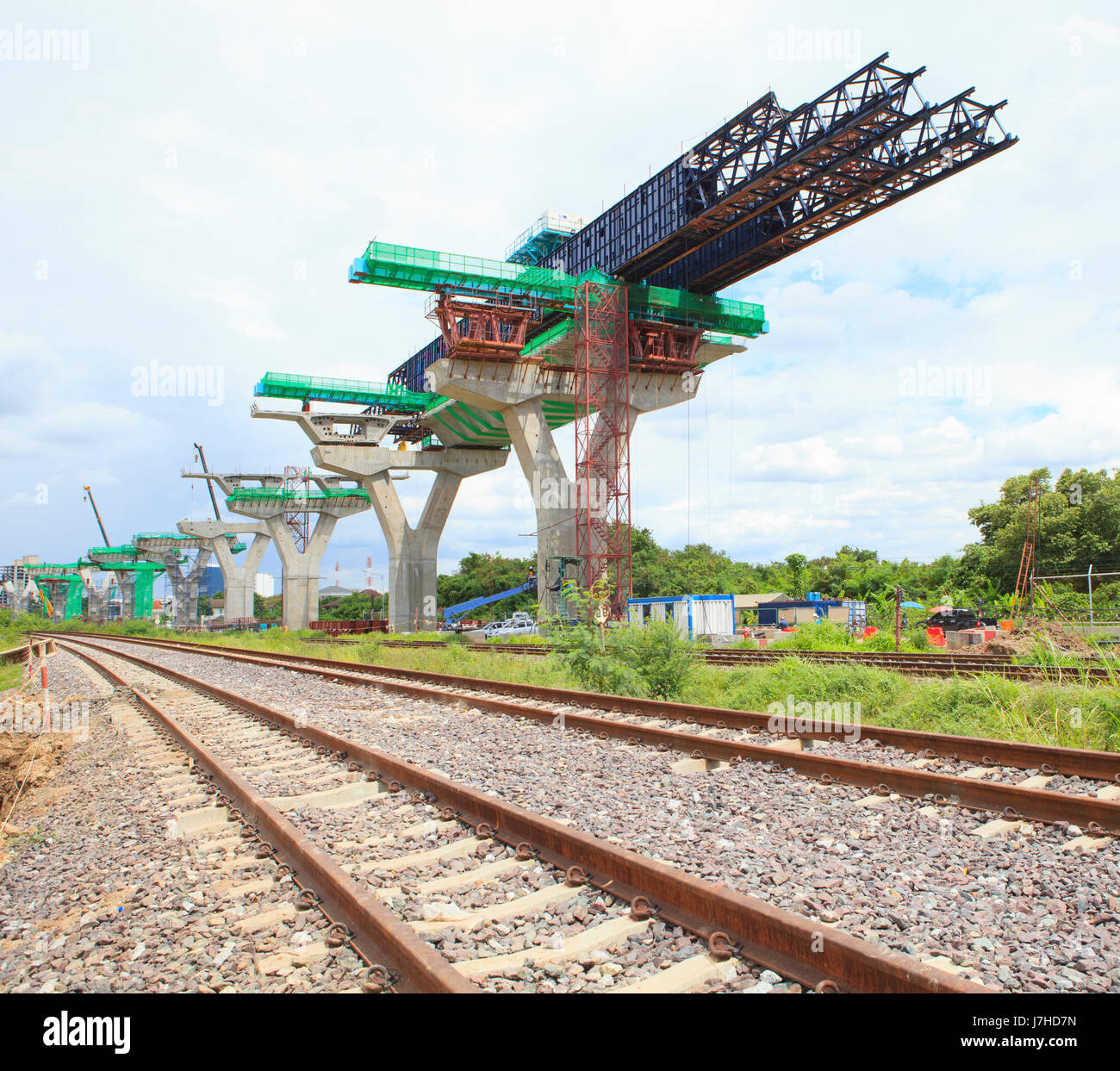 railways and sky train structure construction use for government ...