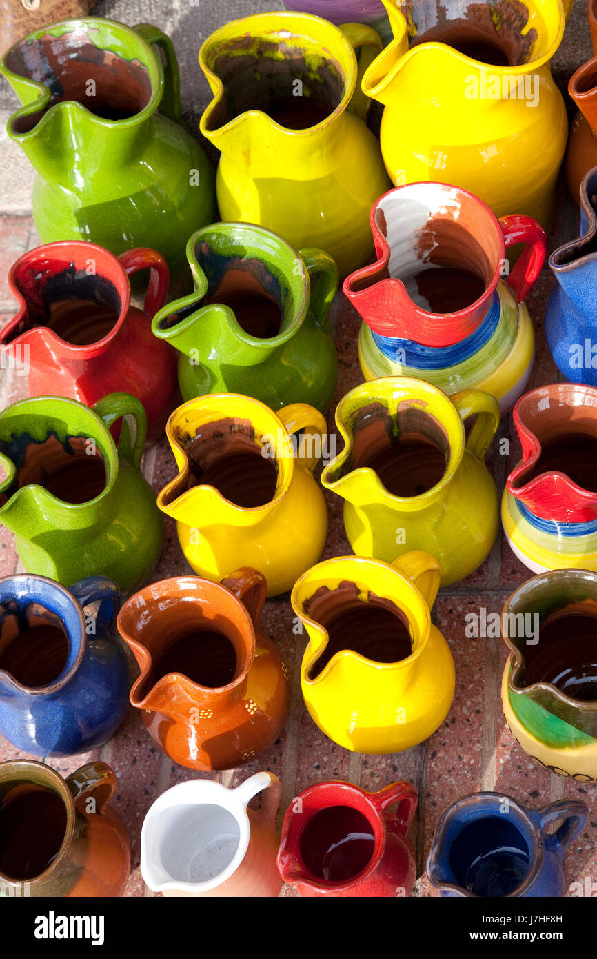 colour jug gift souvenir pottery color colorful retail shop shop ...