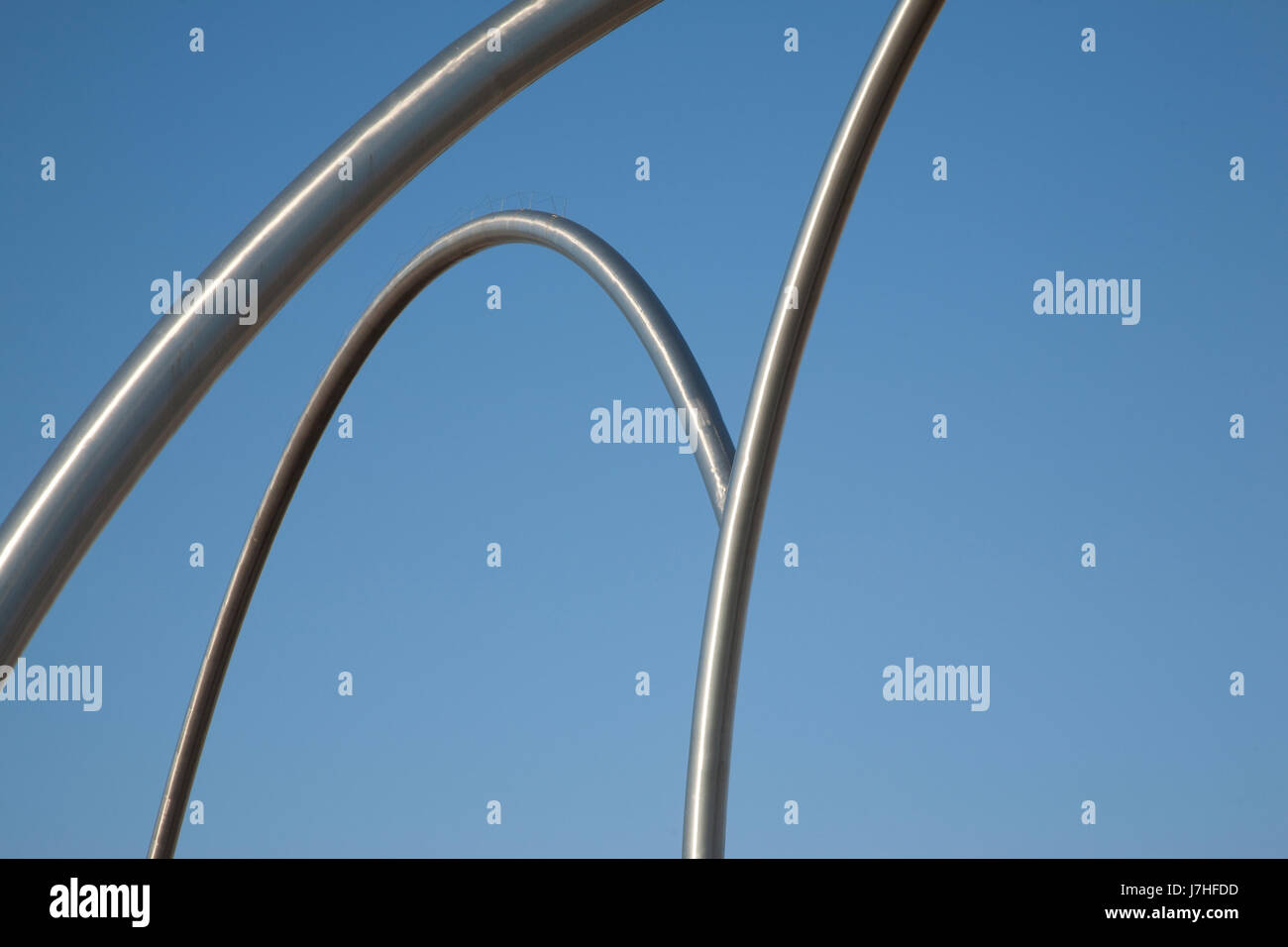 steel metal abstract curve frame backdrop background framework bar blue ...