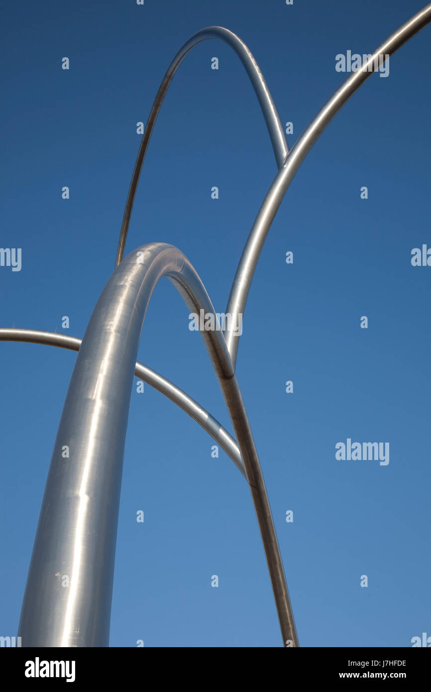 steel metal abstract curve frame backdrop background framework bar blue ...