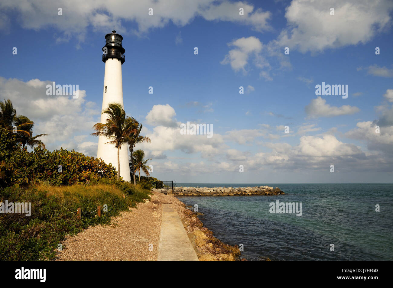 cape florida lighthouse,key biscayne Stock Photo - Alamy