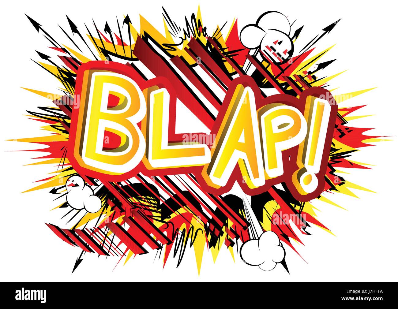 Blap! - Vector illustrated comic book style expression Stock Vector ...