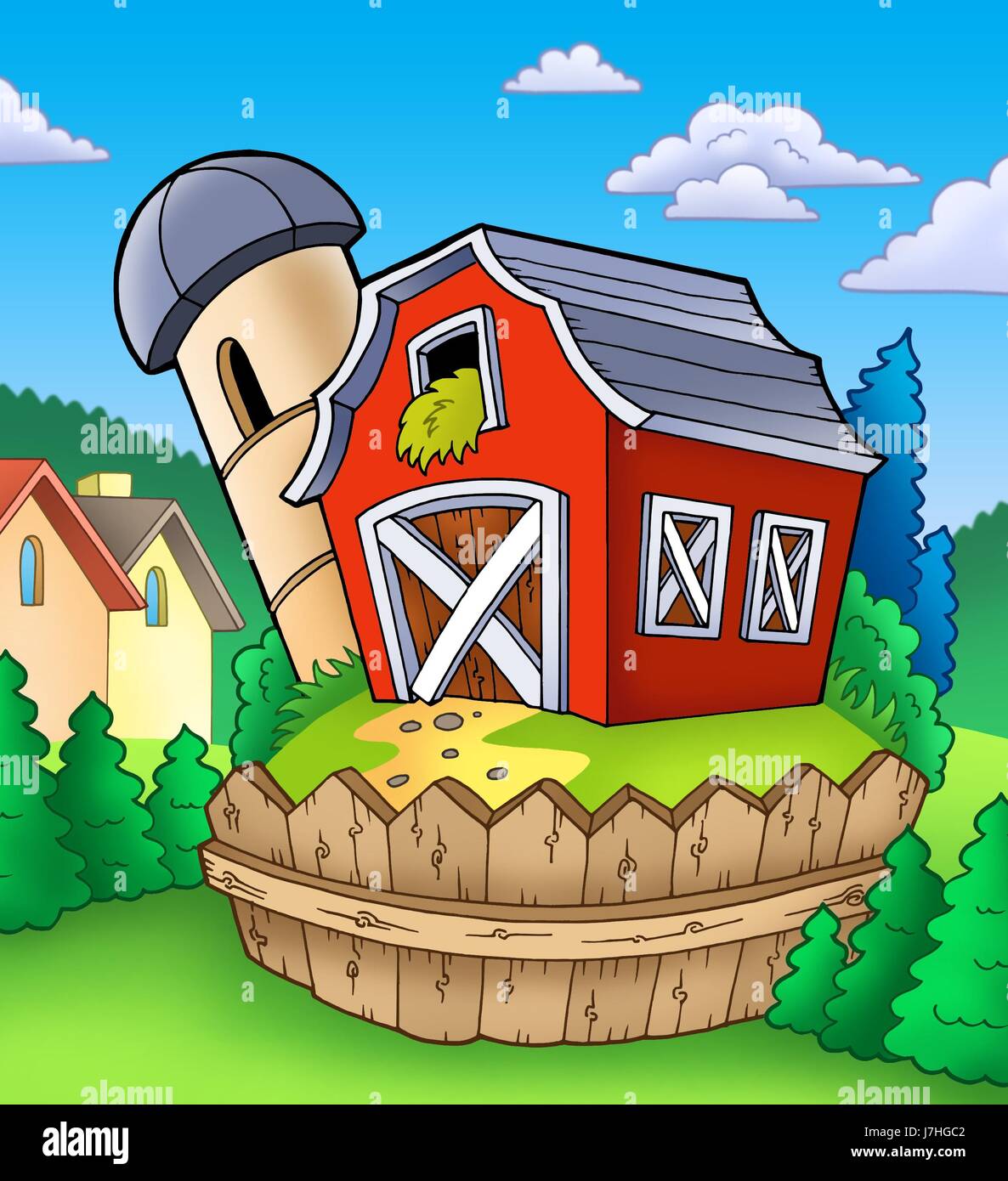Farmyard Barn Cartoon Stock Photos & Farmyard Barn Cartoon Stock Images ...