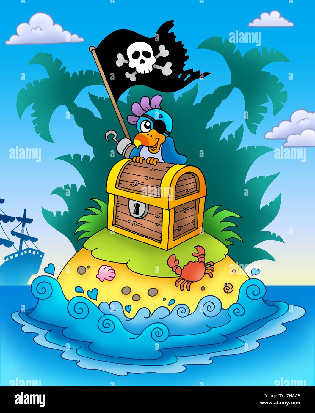 chest container pirates box boxes case treasure pirate keyhole ...