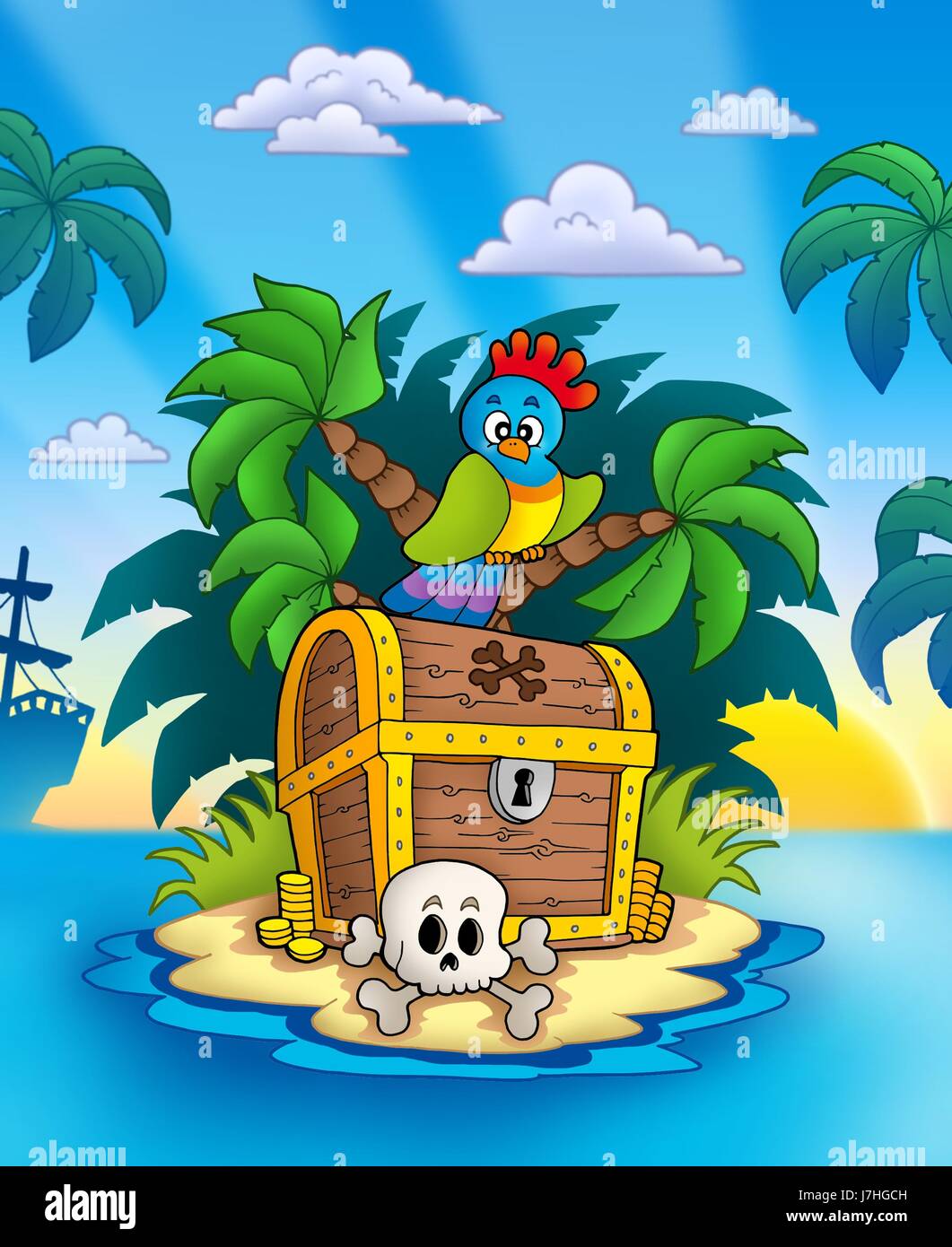 coin coins chest pirates box boxes island treasure pirate isle leaf big ...