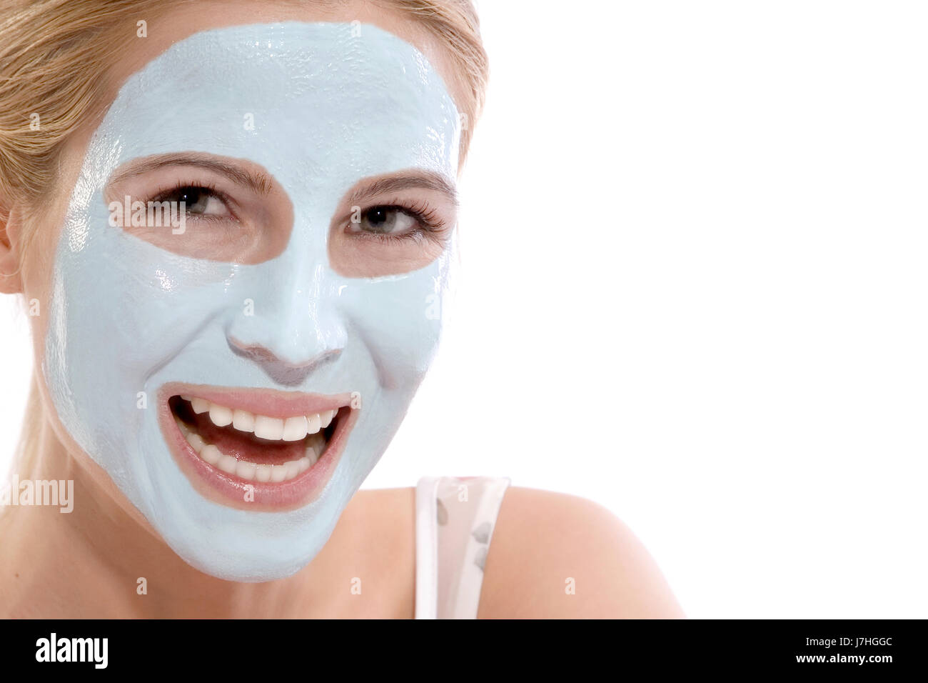 woman with facial mask Stock Photo - Alamy