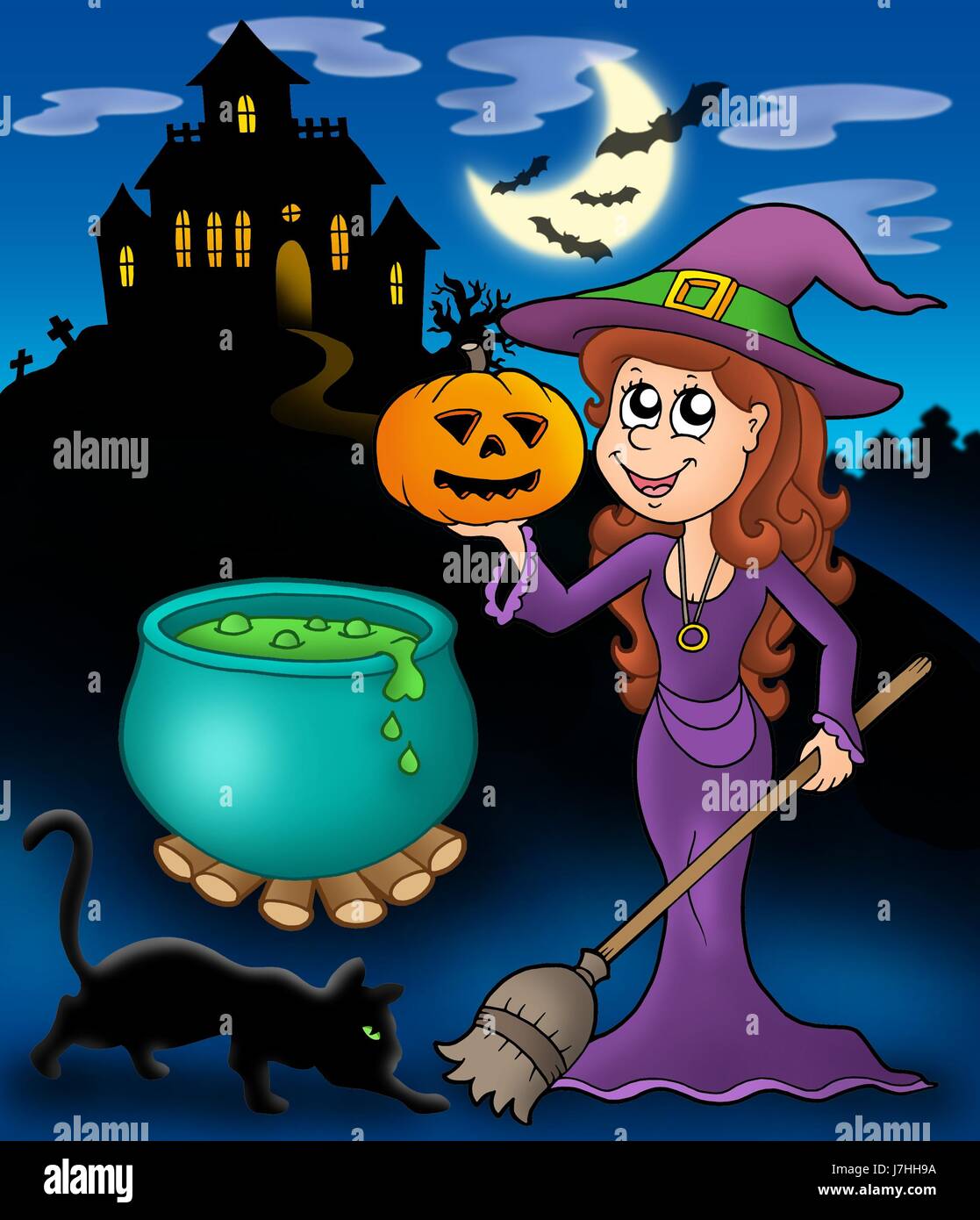 house building hill kettle scary spooky silhouette woman humans human ...