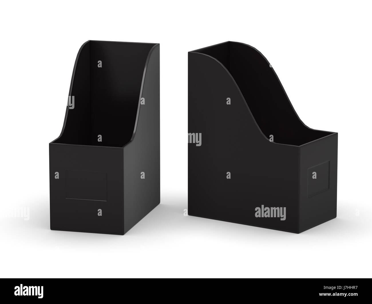 Black curve blank file holder for document or magazine with clipping ...