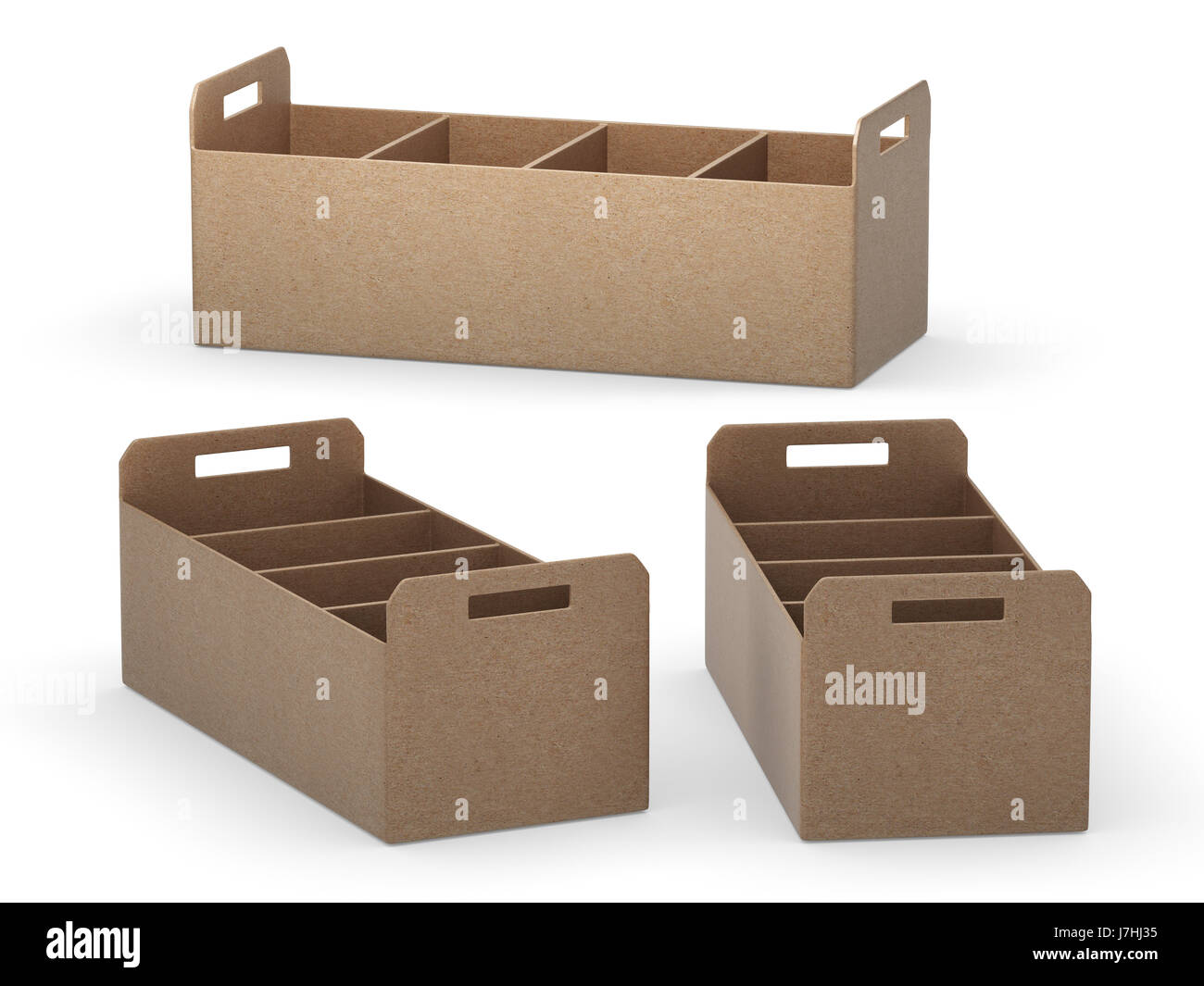 Empty box with separators hi-res stock photography and images - Alamy