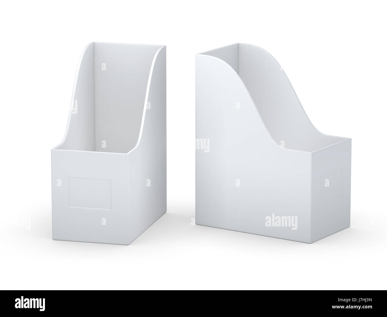 White curve blank file holder for document or magazine with clipping ...