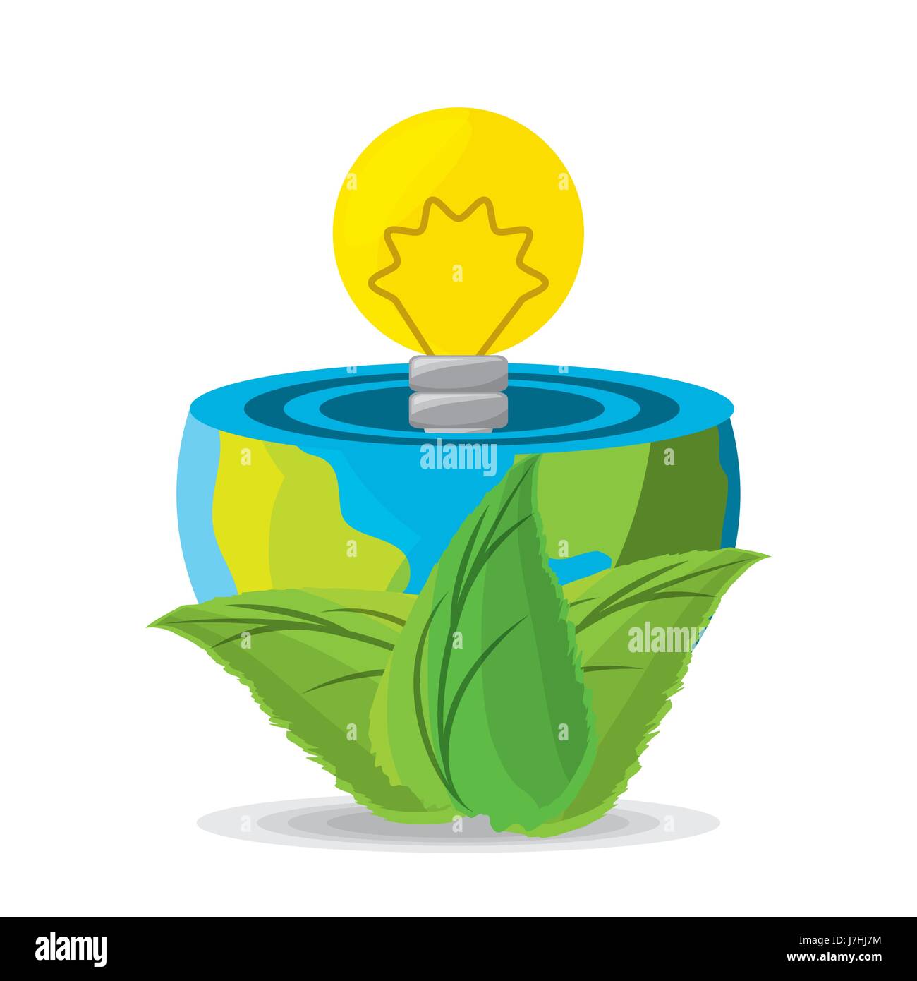 planet use alternative energy for save the world Stock Vector Image ...