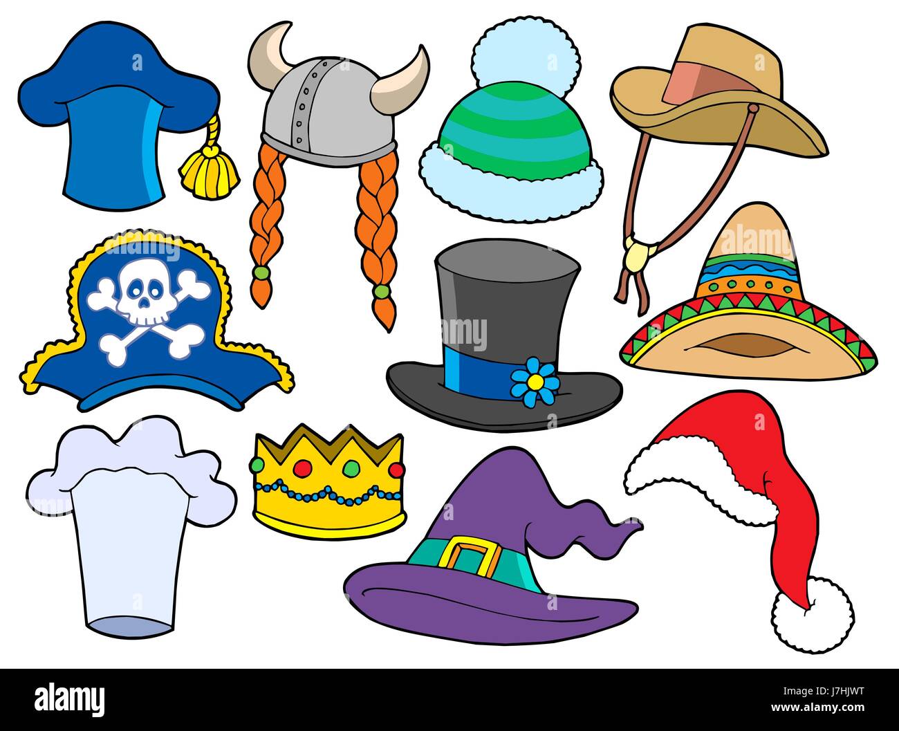 hat cap helmet swarm school viking pirate object objects isolated ...