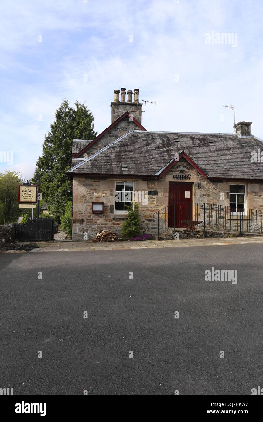 Exterior of The Old Smiddy cafe Killin Scotland May 2017 Stock Photo ...