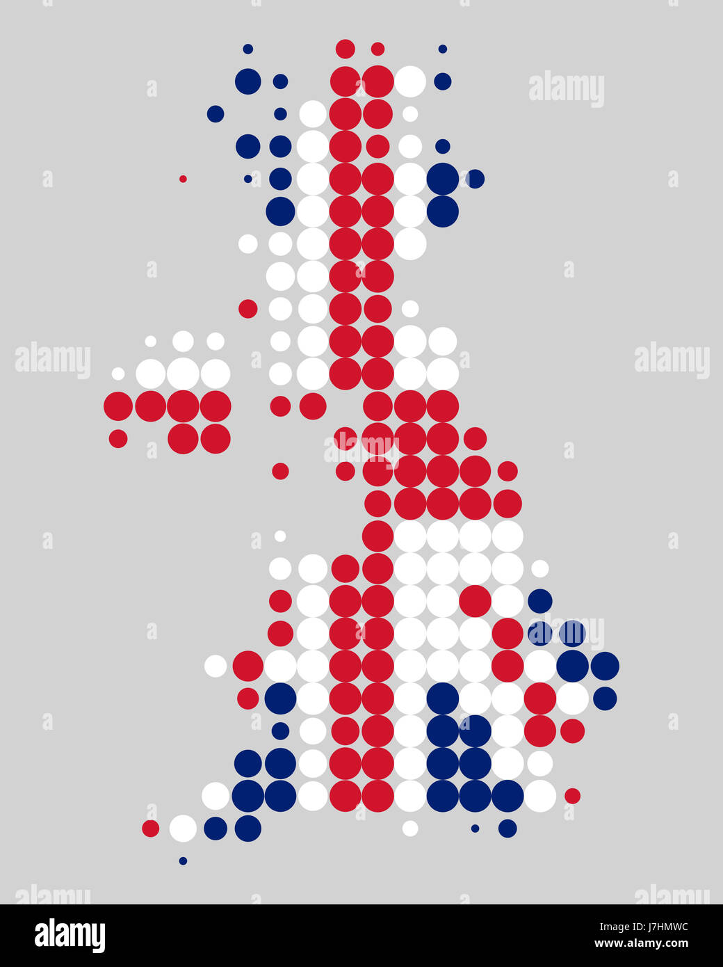 map and flag of united kingdom Stock Photo - Alamy