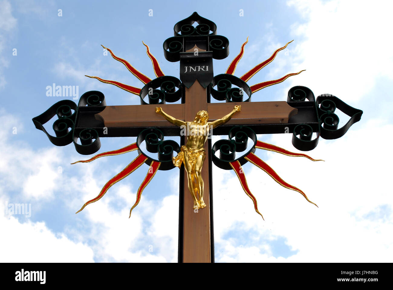 Figure of christ on the cross hi-res stock photography and images - Alamy