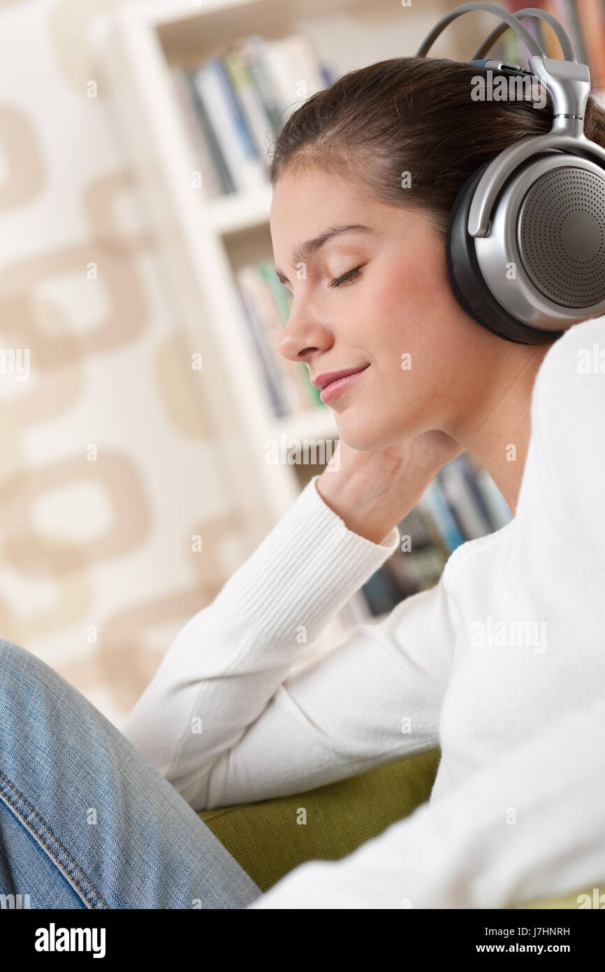 woman teenager student facilitate ease resting relax recover relaxing ...