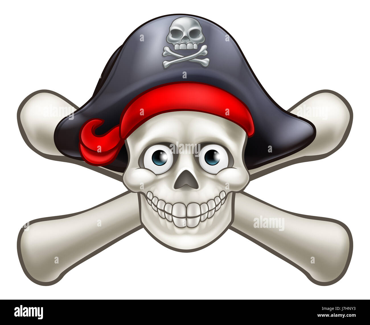 Kids Pirate Skull Clip Art