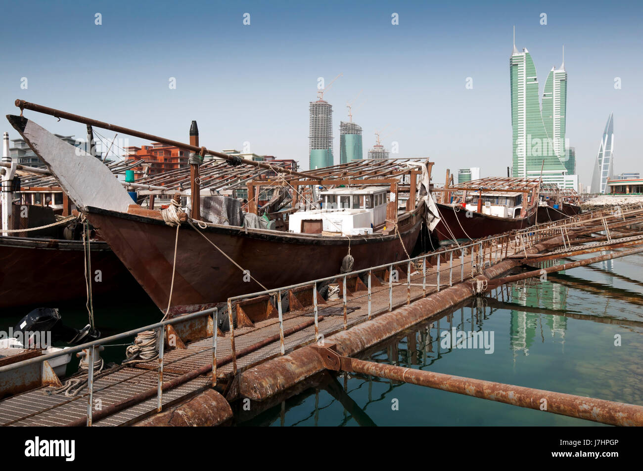 bahrain financial harbour Stock Photo - Alamy