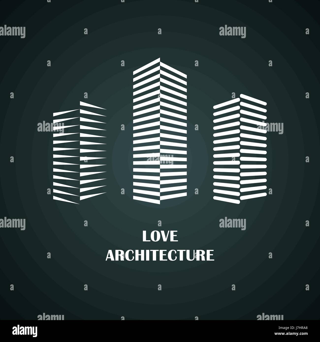 Building icons vector illustration. i love architecture Stock Vector Image & Art - Alamy