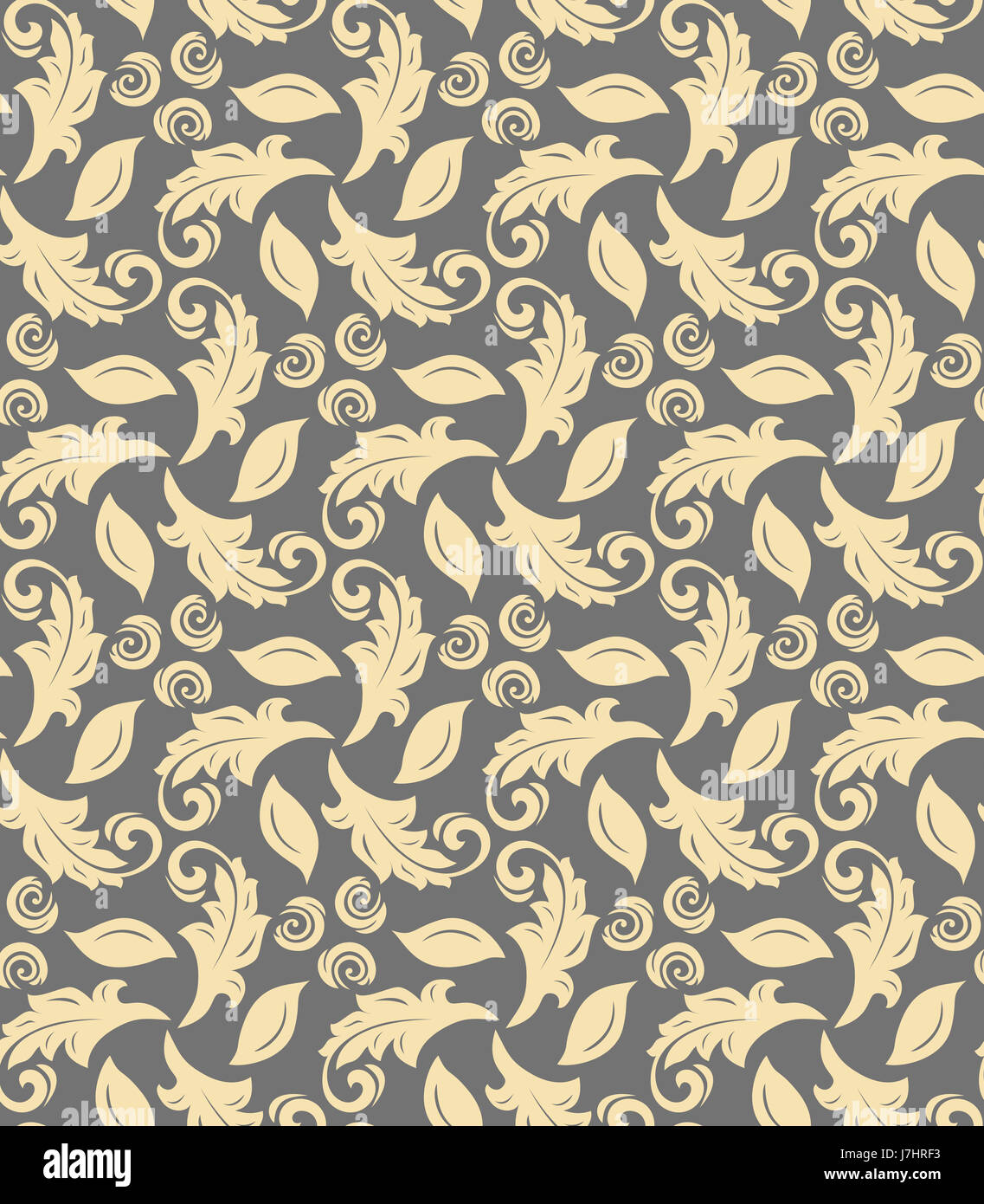 Grey floral pattern hi-res stock photography and images - Alamy