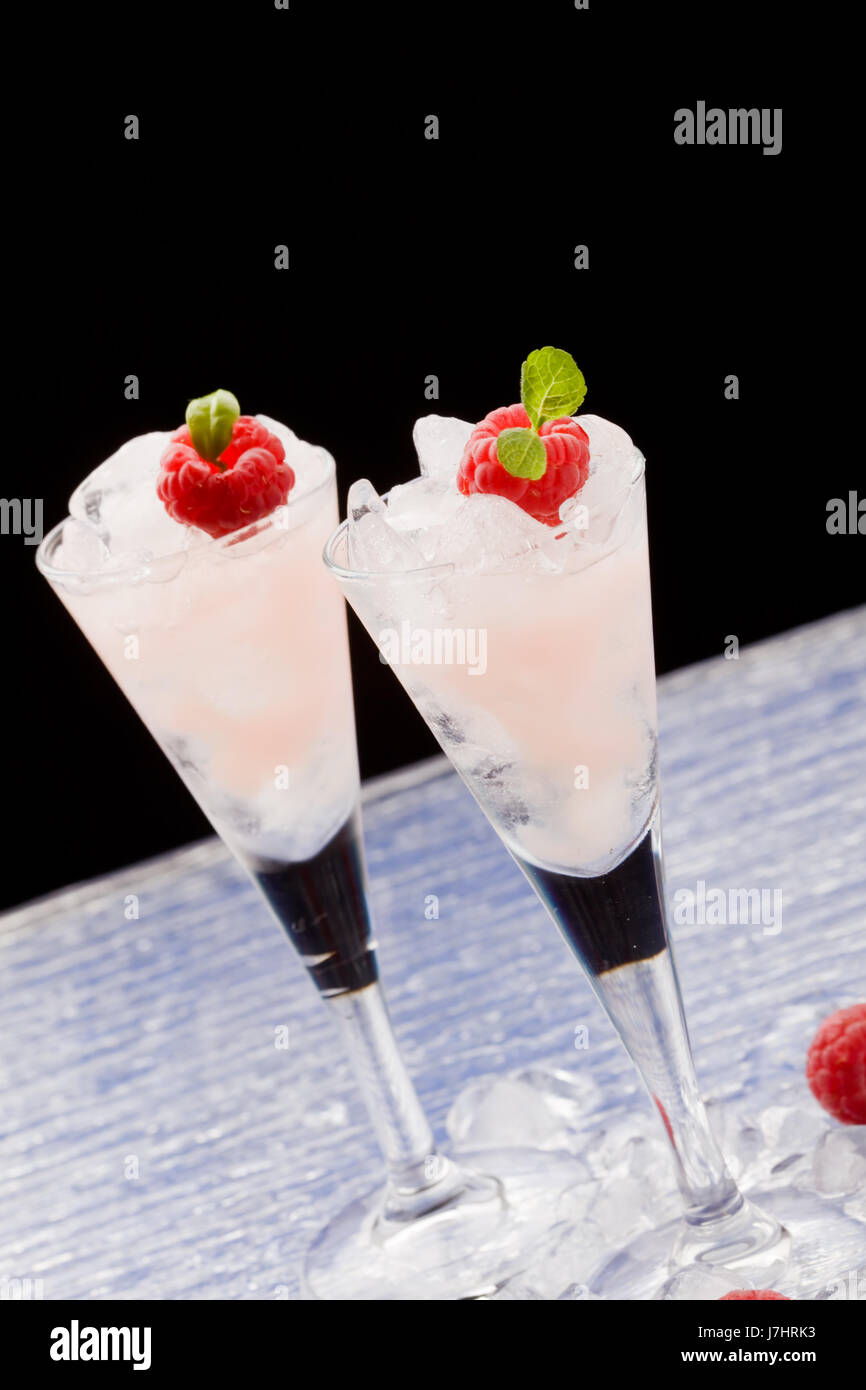 cold alcohol fruit refreshing beverage cool mint liqueur raspberries ...