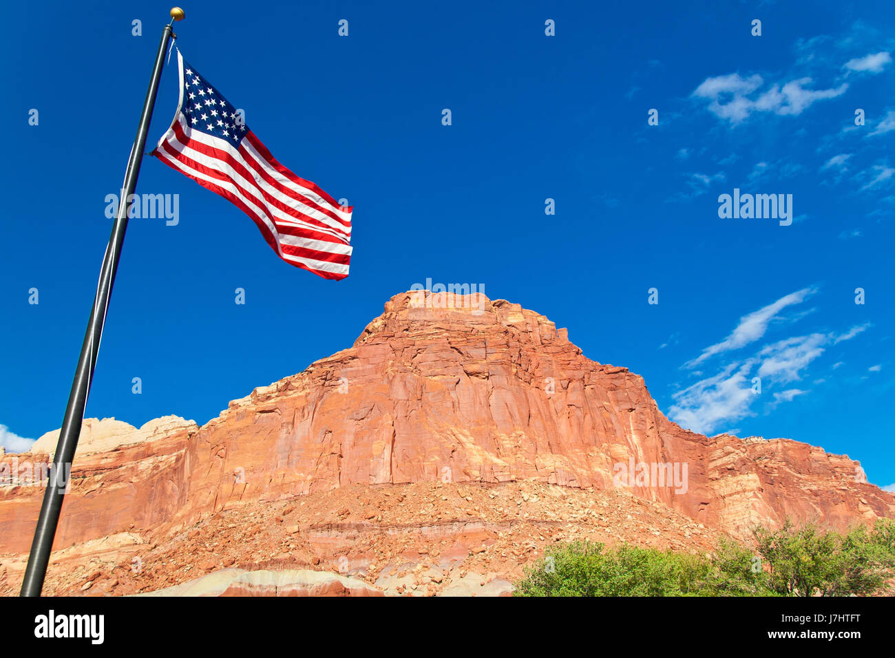 national park usa flag sandstone landscape scenery countryside nature ...