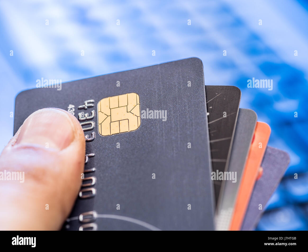 Credit cards. Financial business background Stock Photo - Alamy