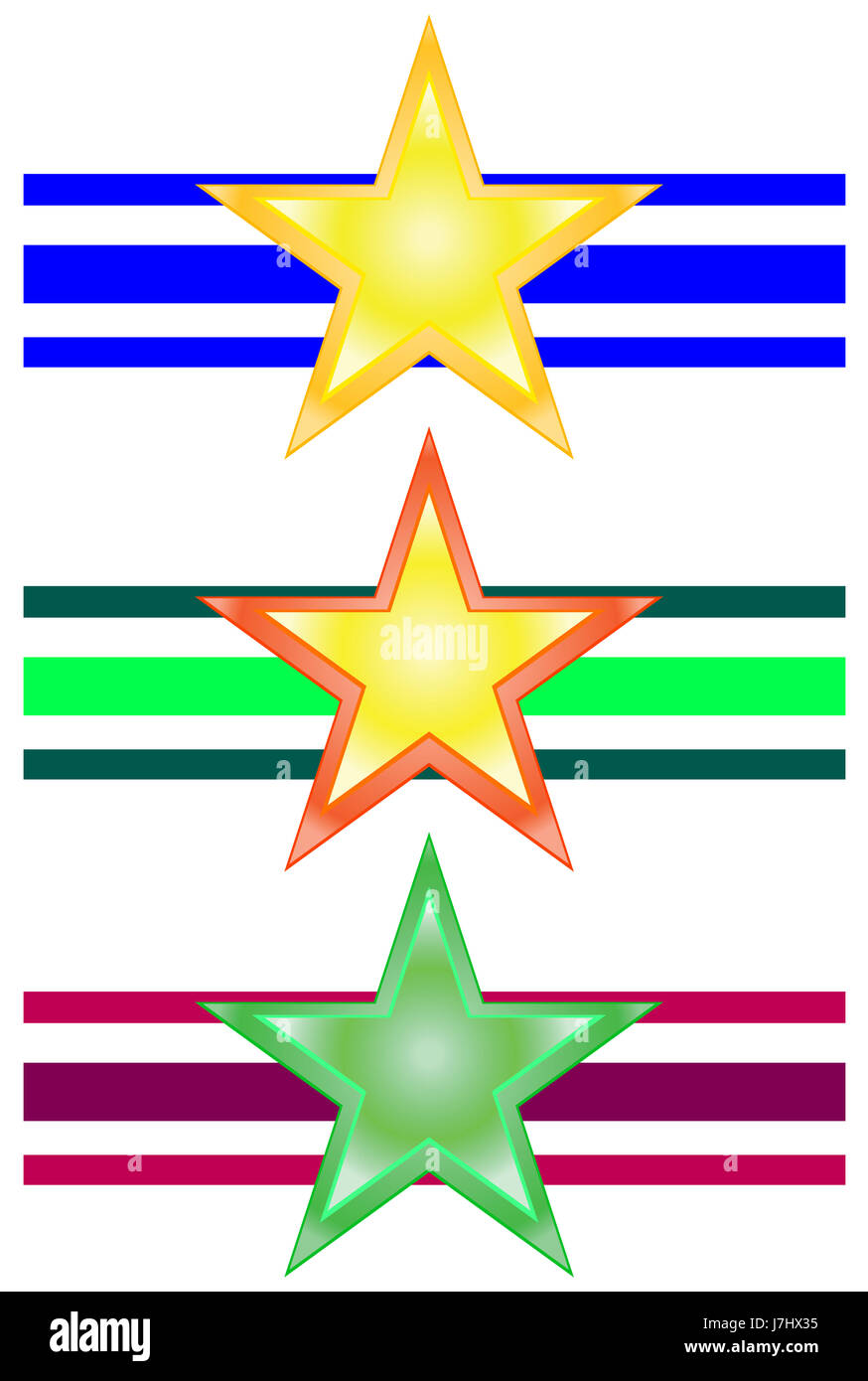 Set of star shapes hi-res stock photography and images - Alamy