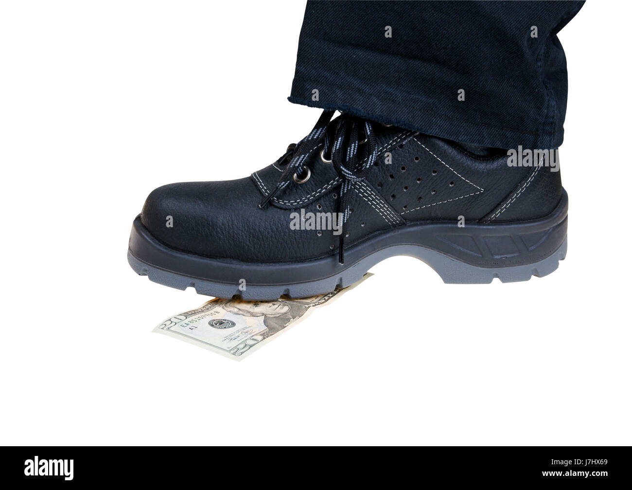 Money under foot hi-res stock photography and images - Alamy