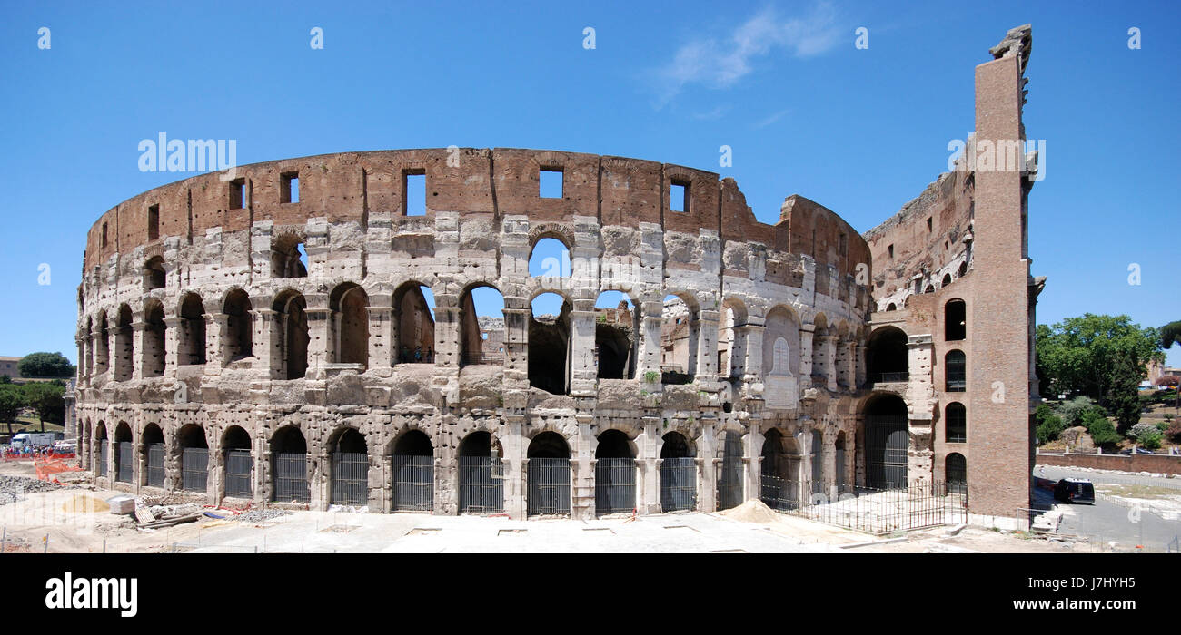 colosseum in rome - back Stock Photo - Alamy