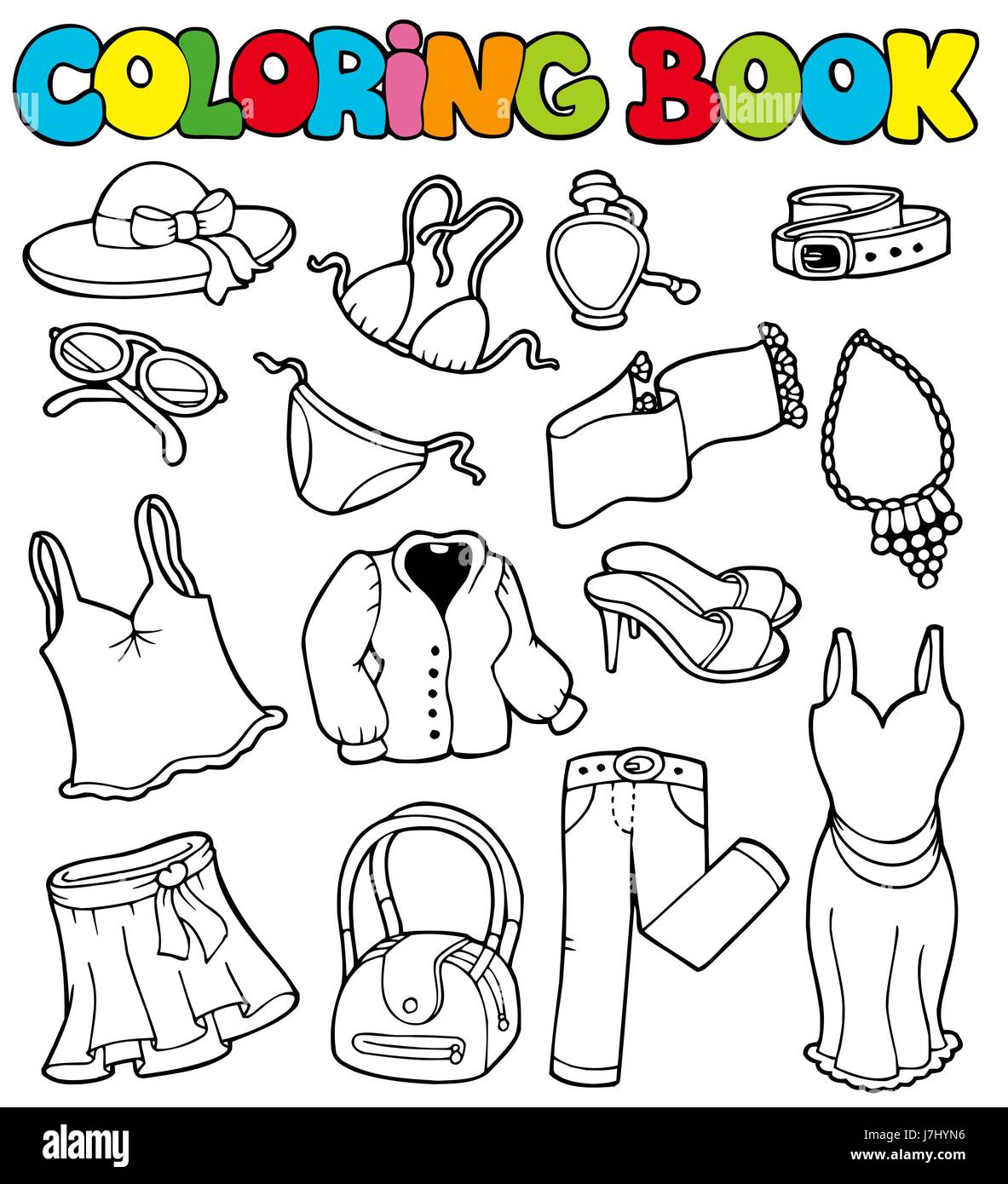 fashion colour paint clothes clothing painted colouring book boot skirt ...