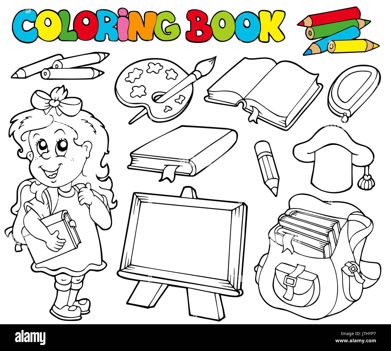 colour paint painted colouring book school educational institution ...