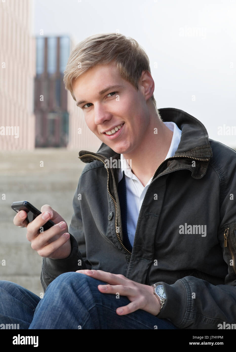 guy telephone phone laugh laughs laughing twit giggle smile smiling ...