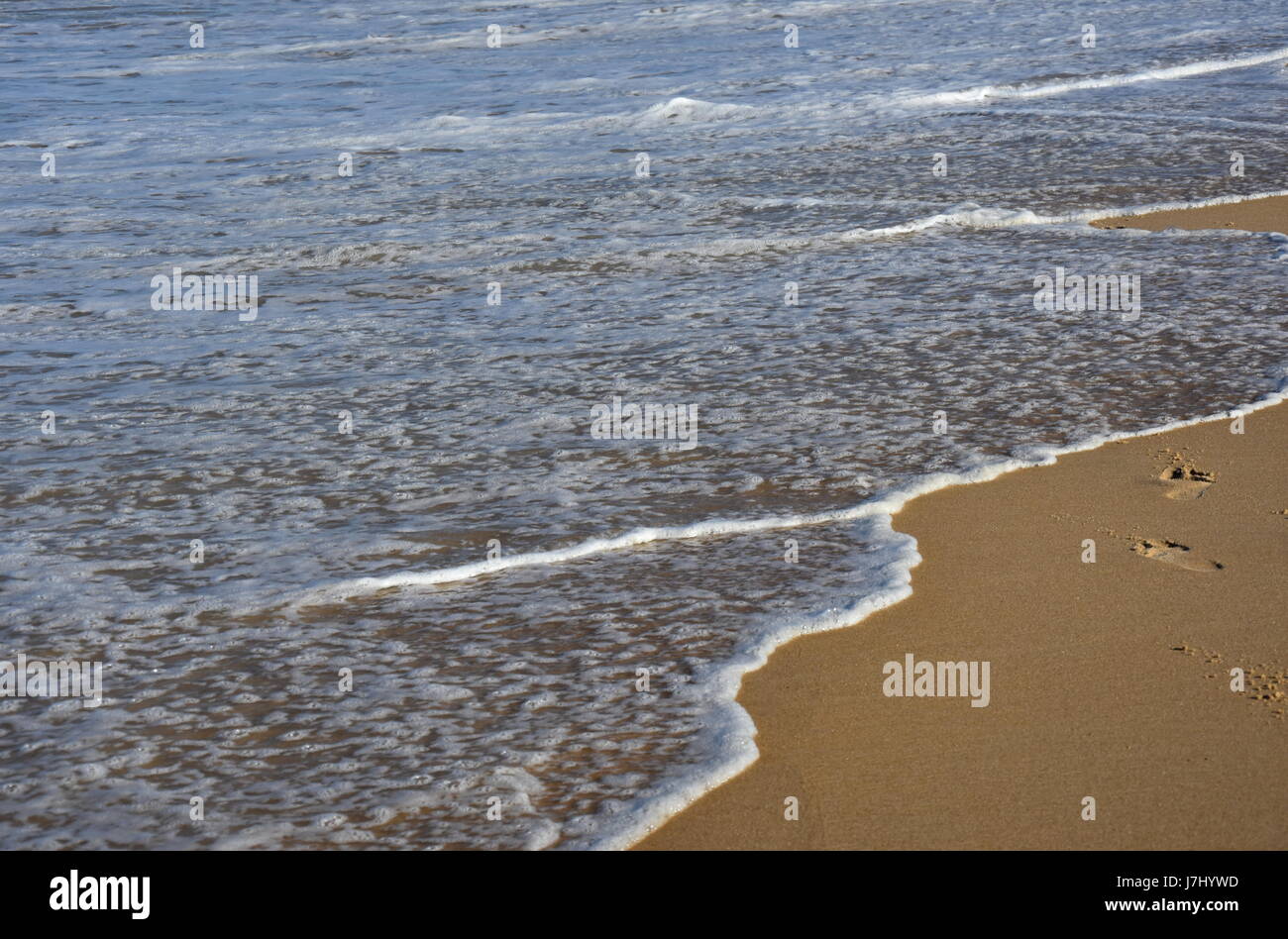 Wave and sand beach for background. Beautiful beach surface texture ...