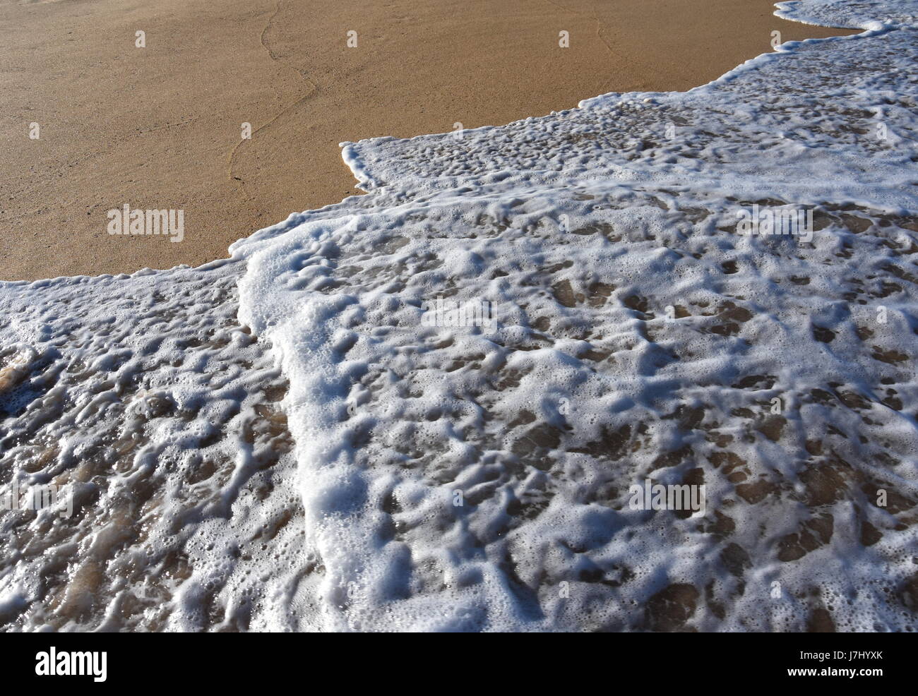 Wave and sand beach for background. Beautiful beach surface texture ...