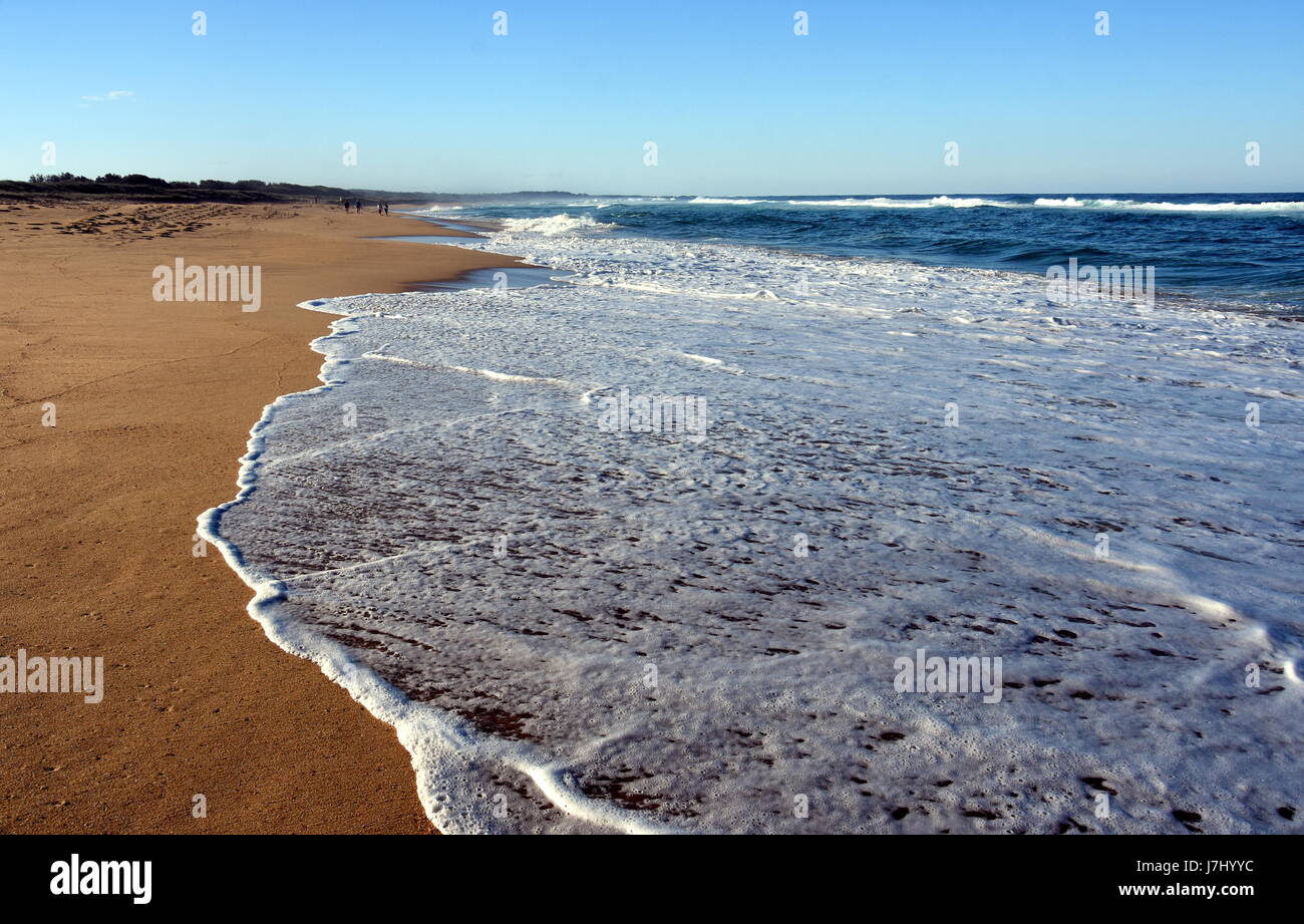 Wave and sand beach for background. Beautiful beach surface texture ...