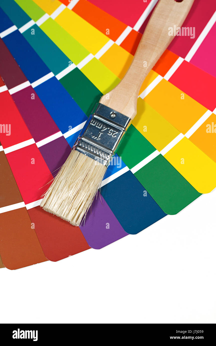 isolated colour paint pattern swatch colors colours palette pallet ...