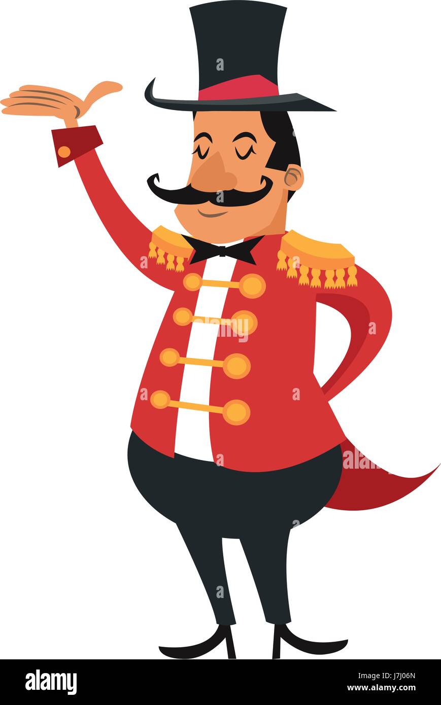 cartoon host man circus festival Stock Vector Image & Art - Alamy